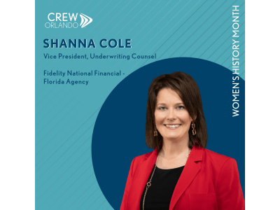 Women's History Month - Shanna Cole CREW Orlando