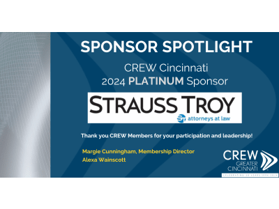 Platinum Sponsor Spotlight - Strauss & Troy CREW Greater Cincinnati