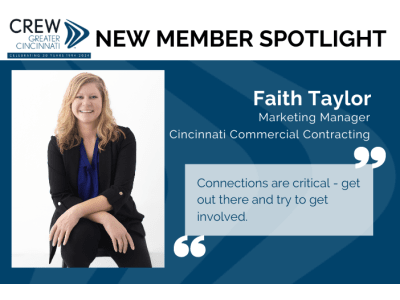 New Member Spotlight Faith Taylor CREW Greater Cincinnati