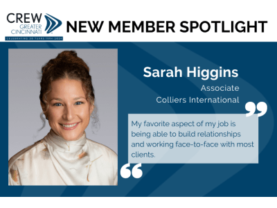 New Member Spotlight Sarah Higgins CREW Greater Cincinnati