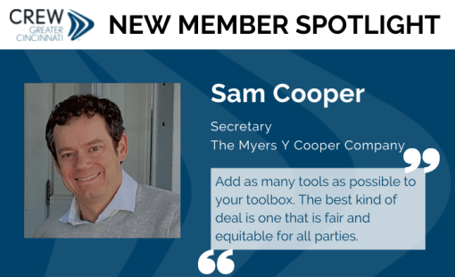 New Member Spotlight Sam Cooper CREW Greater Cincinnati