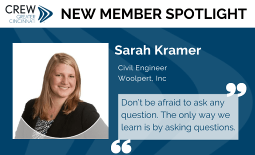 New Member Spotlight Sarah Kramer CREW Greater Cincinnati
