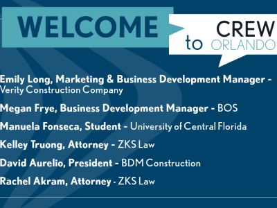 February New Members CREW Orlando