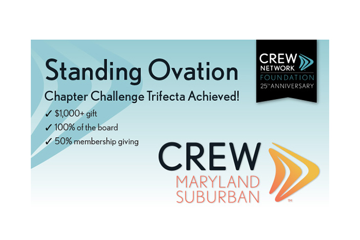 CREW Maryland Suburban Meets the Chapter Challenge! CREW Maryland Suburban