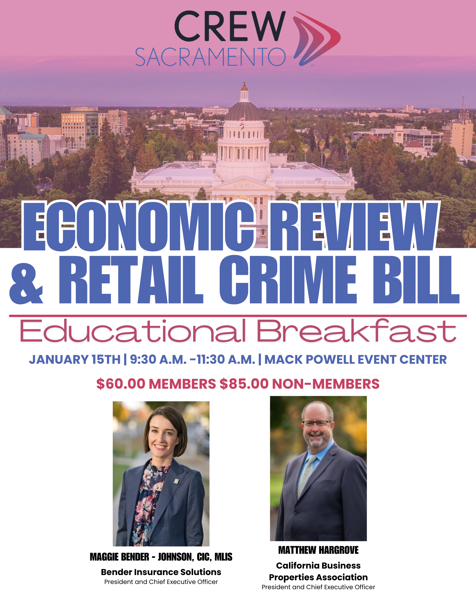 Economic Review & Retail Crime Bill Educational Breakfast CREW Sacramento